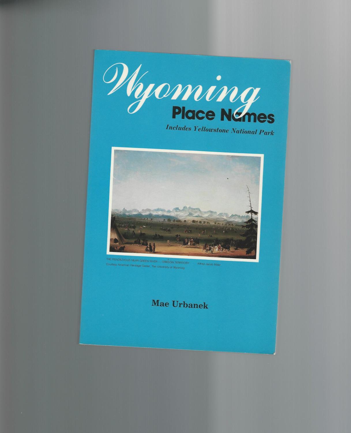 Wyoming Place Names (includes Yellowstone National Park) by Urbanek ...