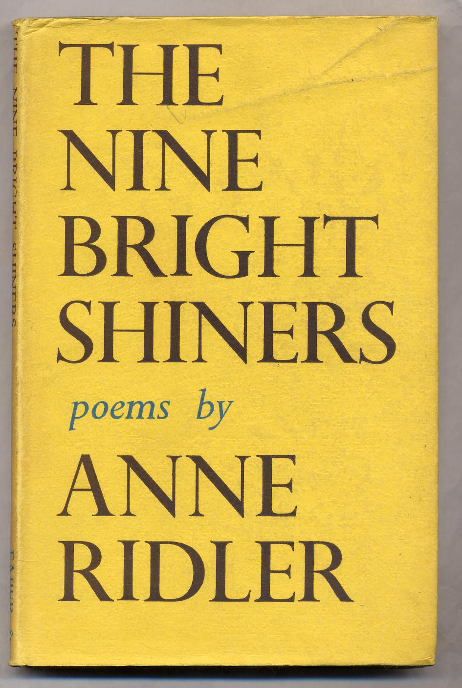 The Nine Bright Shiners by RIDLER, Anne: Near Fine Hardcover (1943 ...