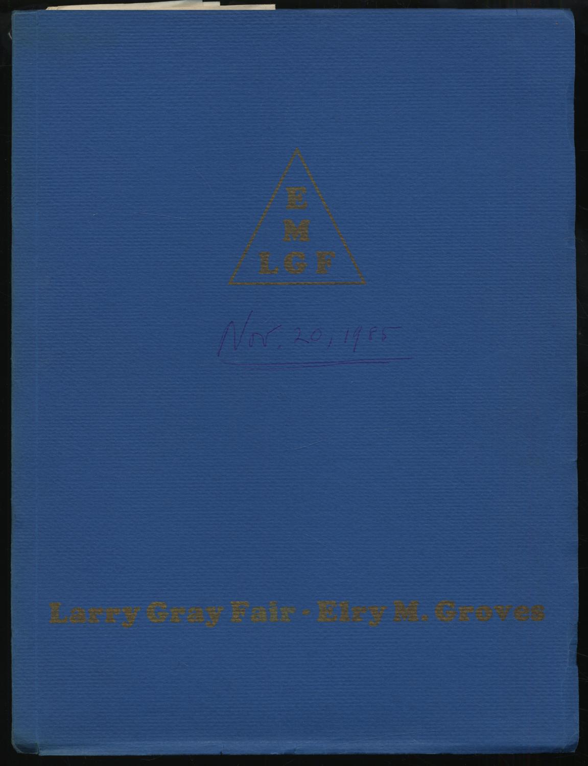 The Collections of Larry Gray Fair and Elry M. Groves: Near Fine ...