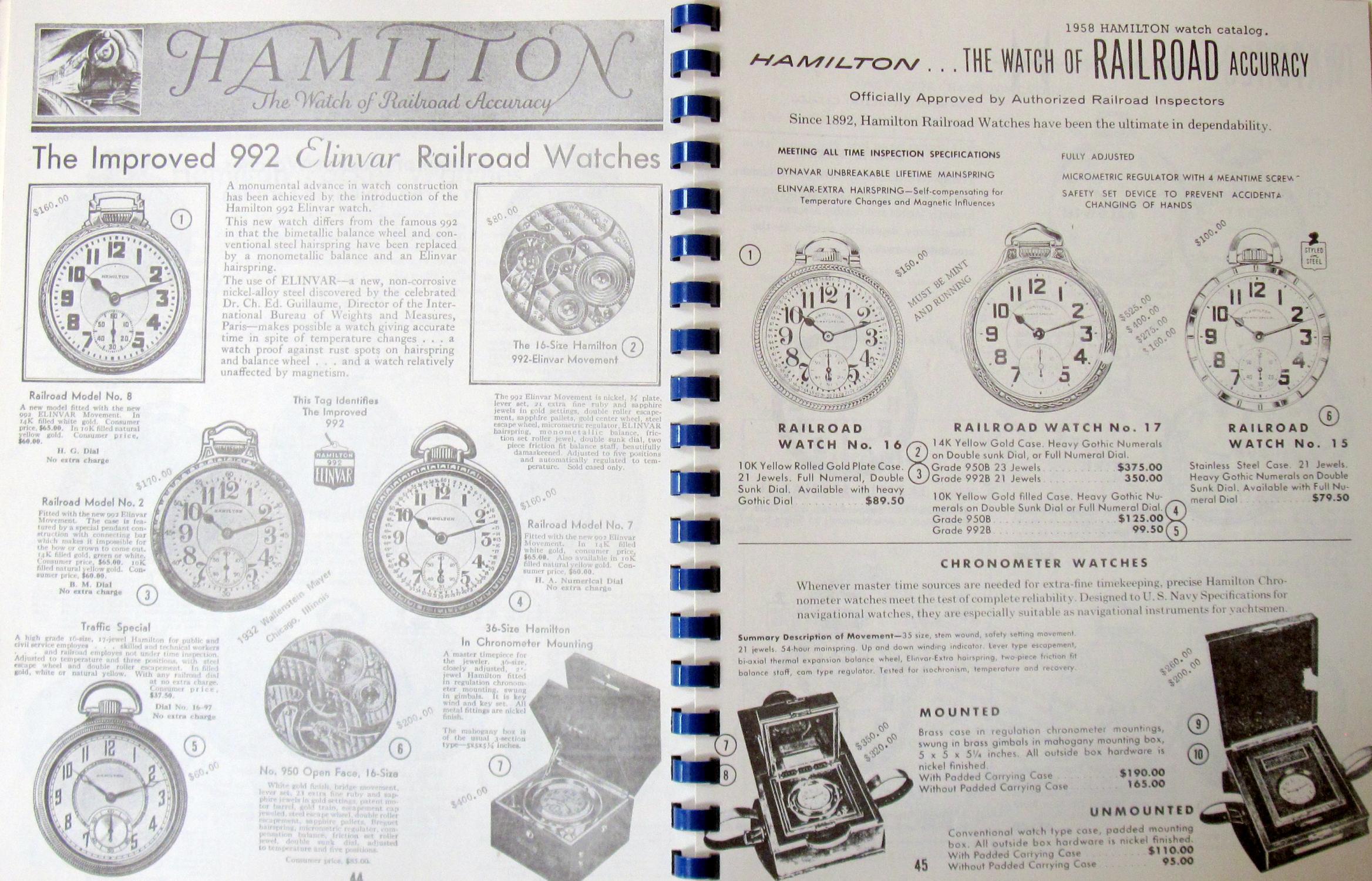 Hamilton Watch Co. Production Figures With Grade and Serial Numbers ...