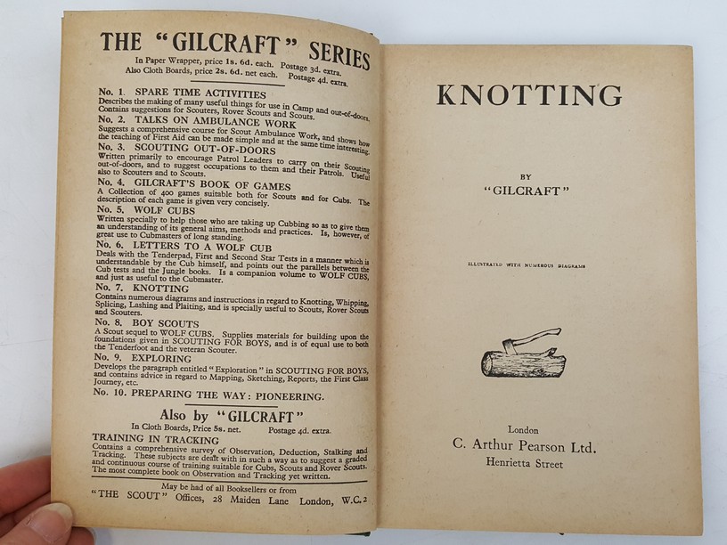 Letters to a Wolf Cub; & Knotting [2 volumes] by "Gilcraft": (1931 ...