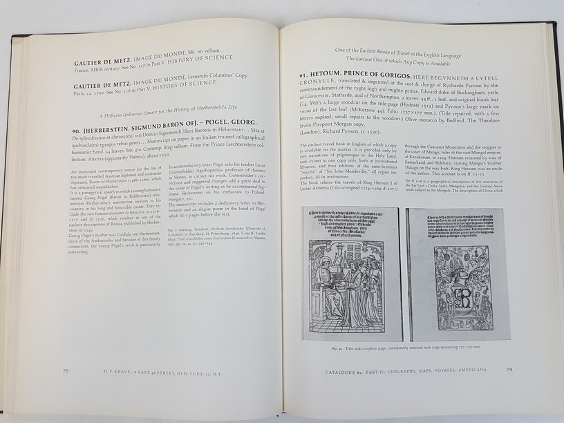 Catalogue 85: Distinguished Books and Manuscripts; & The Eightieth ...