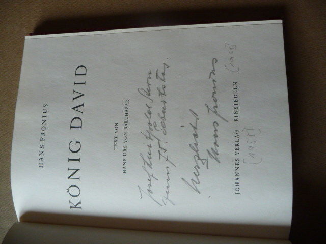 - Hans Fronius. König David. (Mit 12 verkleinert reproduzierten ...