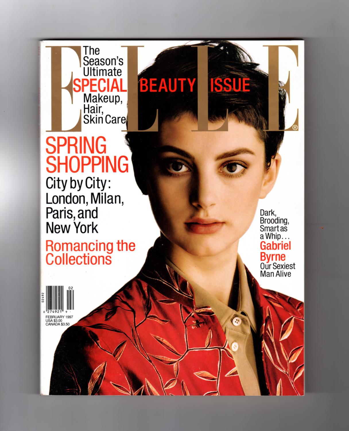 Elle Magazine - February, 1997. Special Beauty Issue; Spring Shopping ...