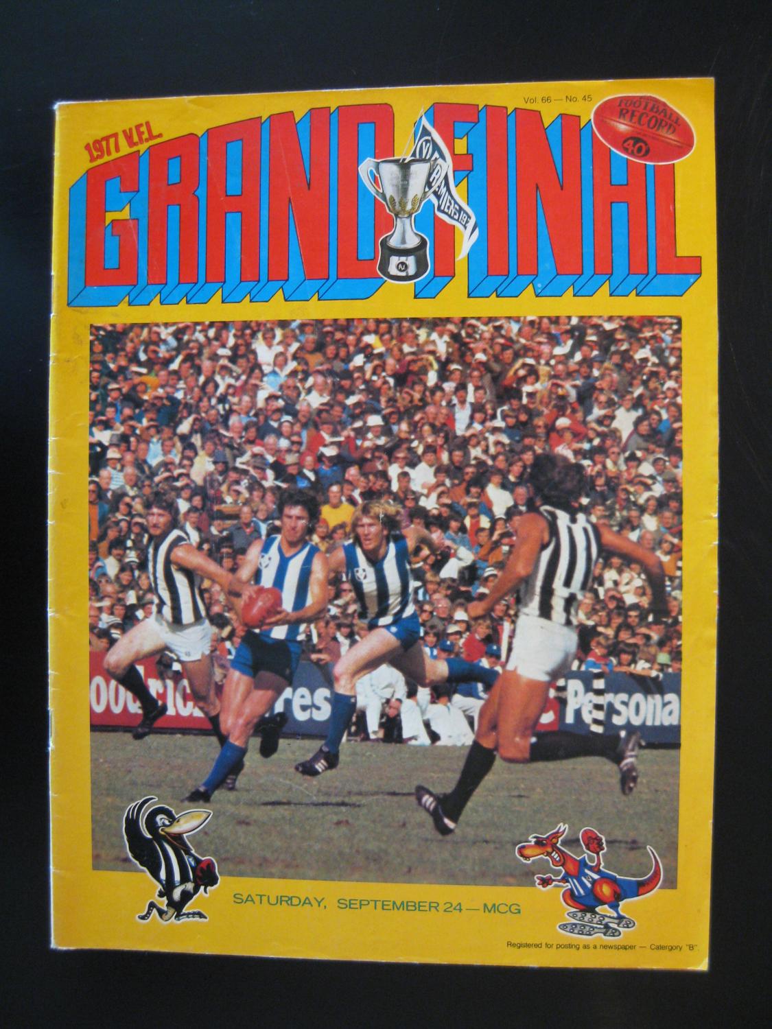 Football Record - Grand Final: Collingwood Versus North Melbourne ...