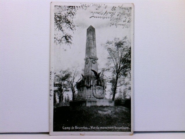 AK Camp de Beverloo - Vue du monument Tacambaro; Feldpost 1915; Belgien ...
