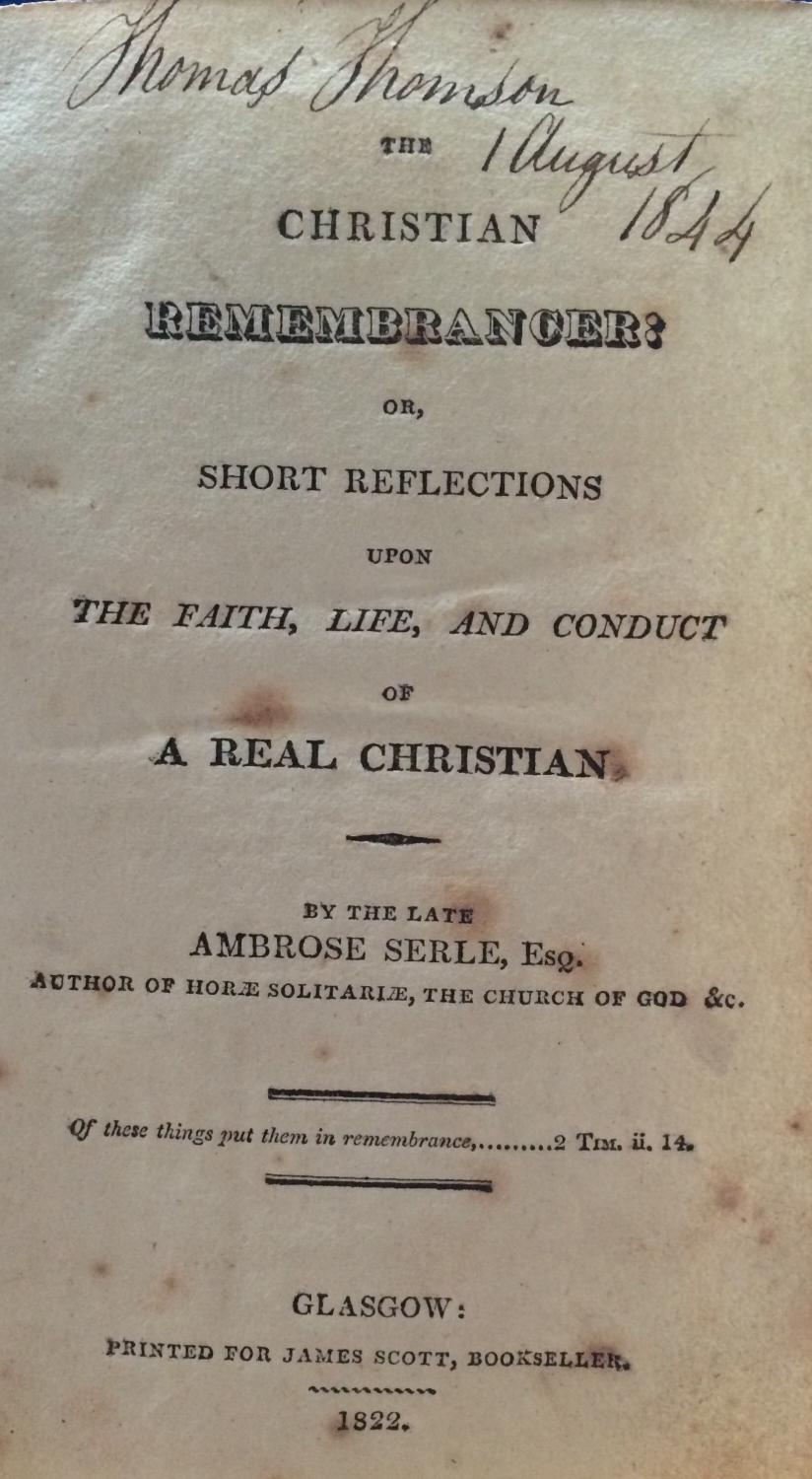 The Christian Remembrancer, or, Short Reflections Upon the Faith, Life ...