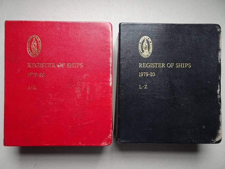 Lloyd's register of shipping. Register of ships 1979-80. Two volumes (A ...