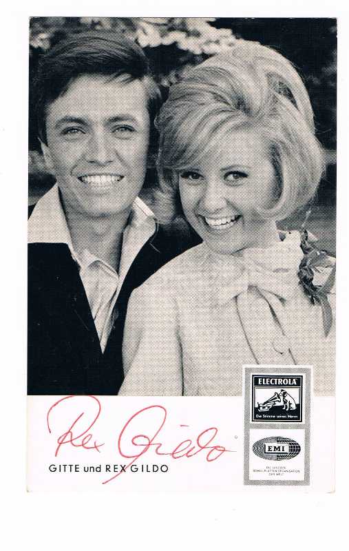 Autogrammkarte signiert: Rex Gildo. von Gildo, Rex: Signed by Author(s ...