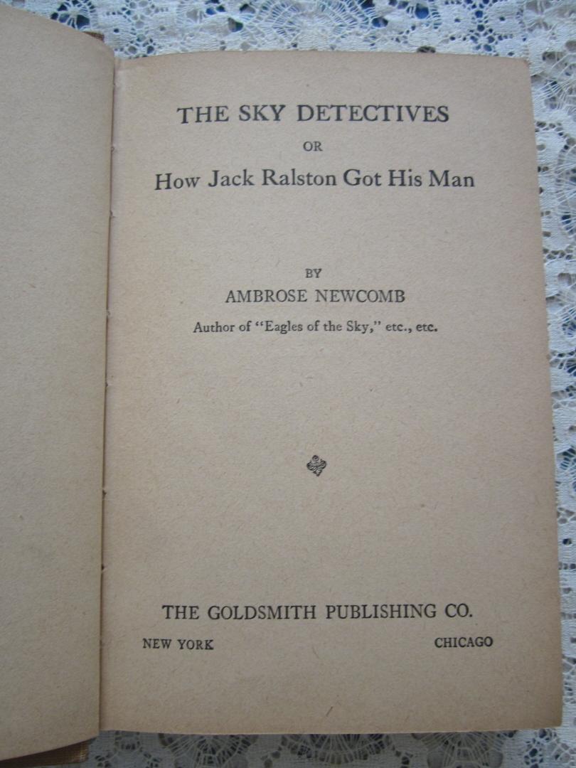 The Sky Detectives or How Jack Ralston Got His Man by Ambrose Newcomb ...