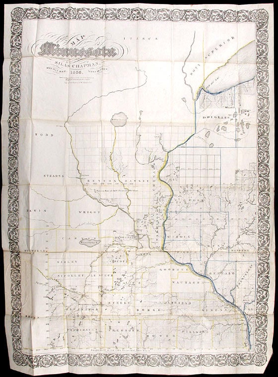 Chapman's Sectional Map of Minnesota by CHAPMAN, Silas (1813-1899 ... Chapman's Sectional Map of Minnesota by CHAPMAN, Silas (1813-1899 ...