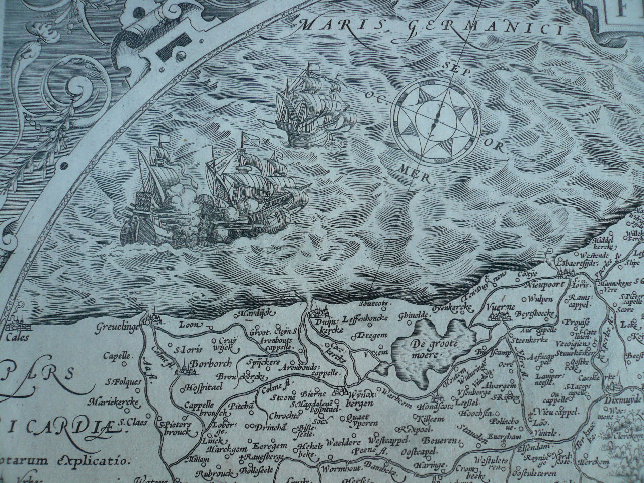 Flandria, anno 1571, Ortelius Abraham, latin edition by Ortelius ...