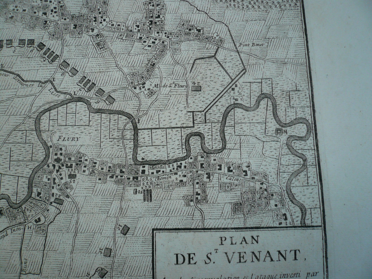 St.Venant-Plan, Capture of 1710, 2 maps, Fricx,anno 1720 by Fricx/Friex ...