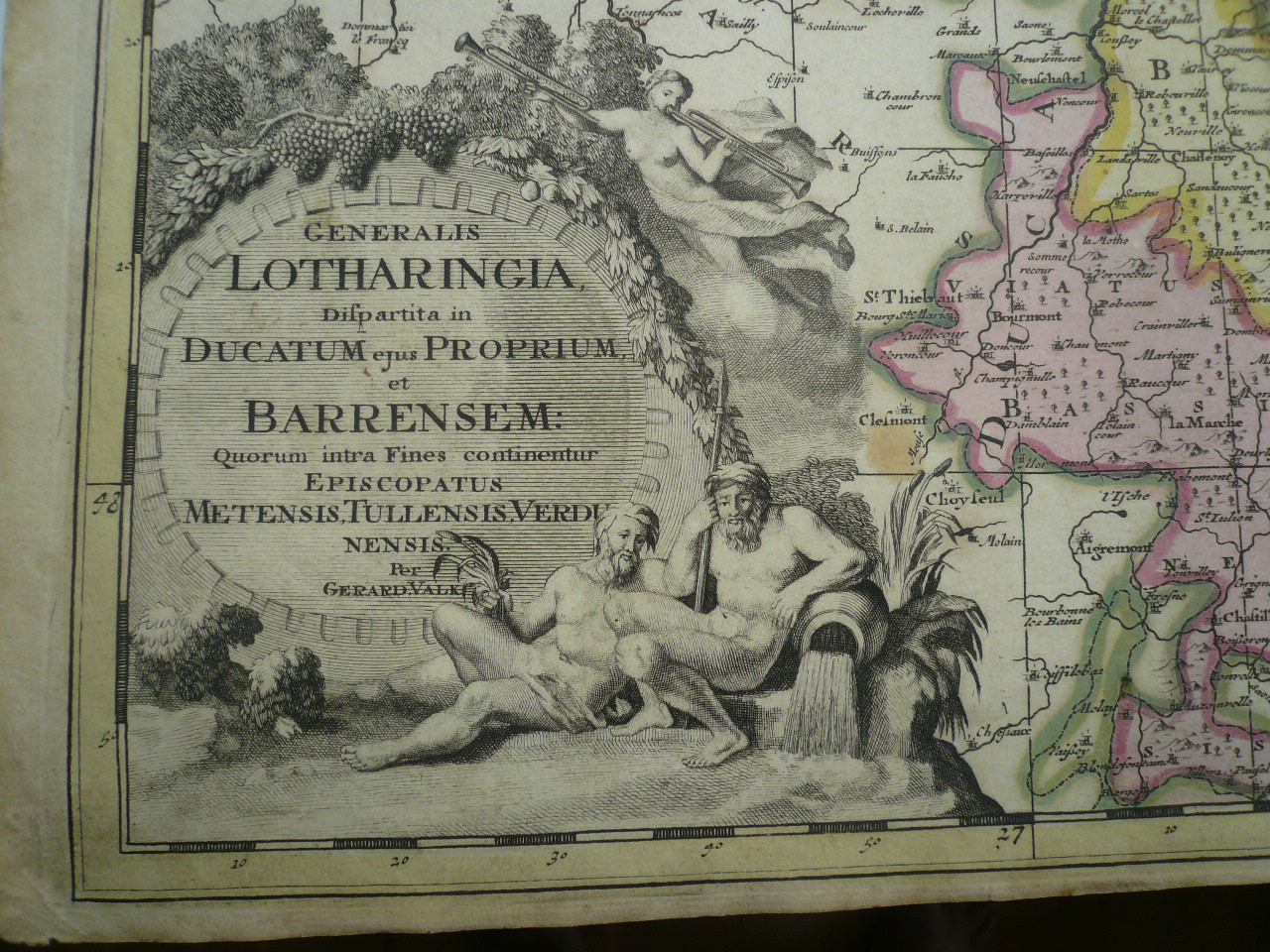 Lotharingia, map, G.Valk,anno 1700 de Schenk P.1660-1718+Valk Gerard ...