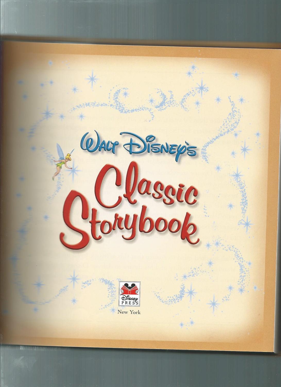 Walt Disney's Classic Storybook (Disney Storybook Collections) by Walt ...