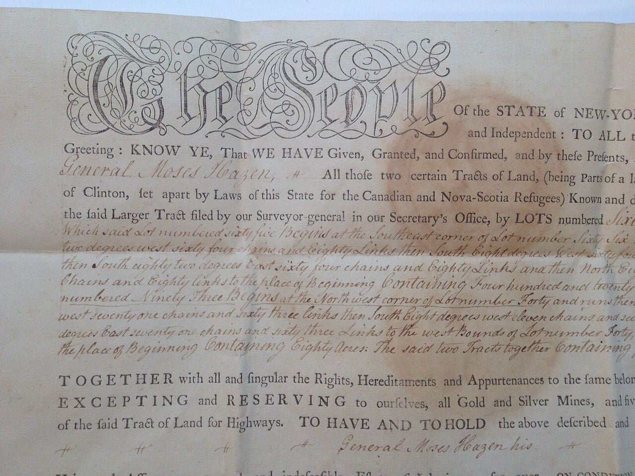 Historically Important partly-printed document signed as Governor of ...