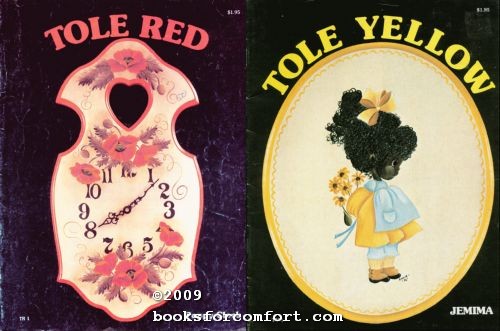 Tole Red Book TR1 and Tole Yellow Book TY1, 2 Books by Annie Richardson ...