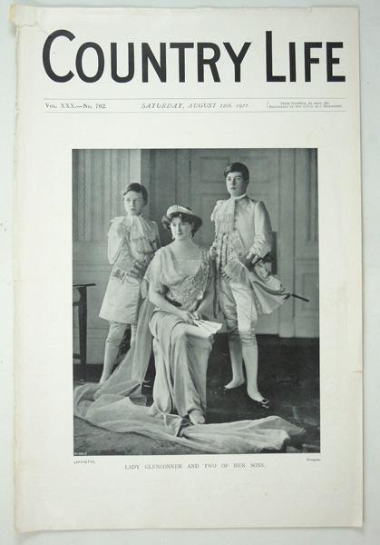 Original Issue of Country Life Magazine Dated August 12th 1911, with a ...