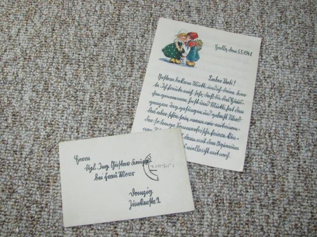 Kinderbrief 1941,: ca. 12 x 9 cm, Brief (1941) | Versandantiquariat Höbald
