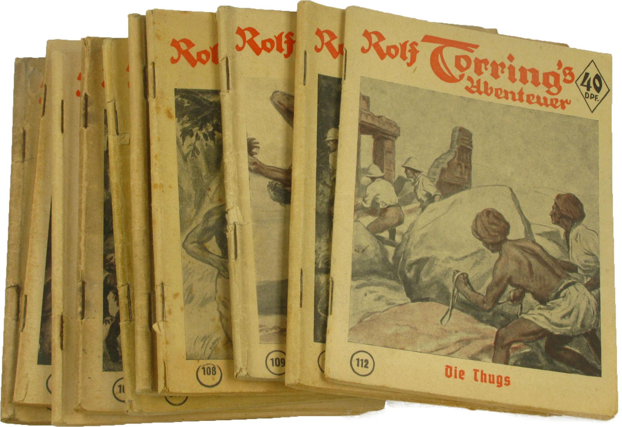 Konvolut 10 x Rolf Torring`s Abenteuer (aus Nrn. 97-112), von Warren ...