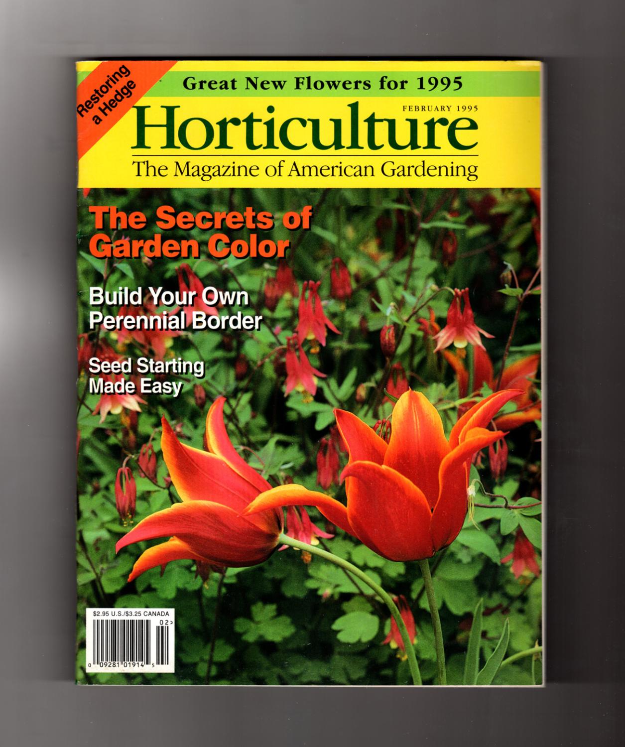 Horticulture Magazine - February, 1995. Garden Color Secrets; Perennial ...