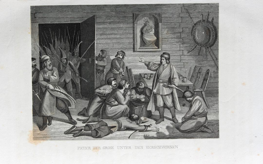 "Peter der Grose unter den Verschwornen" originaler Kupferstich ca ...