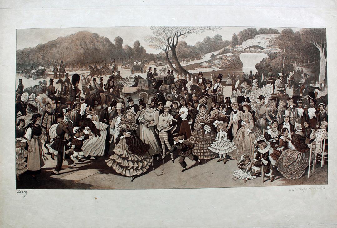 "La Promenade et la Cascade du Bois de Boulogne - Époque de Napoléon ...