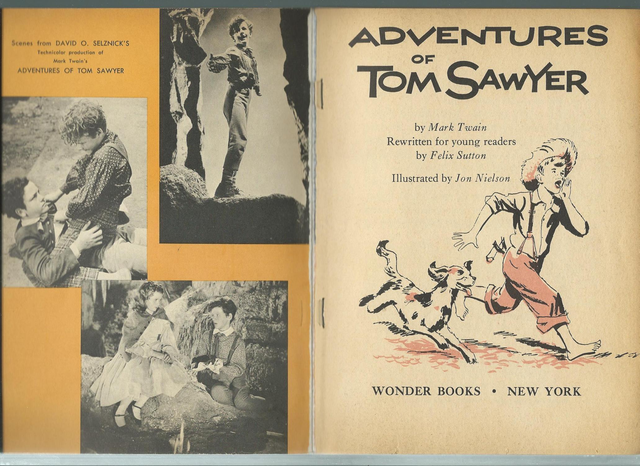 Adventures Of Tom Sawyer De Mark Twain Rewritten By Felix Sutton Illustby Jon Nielson Very