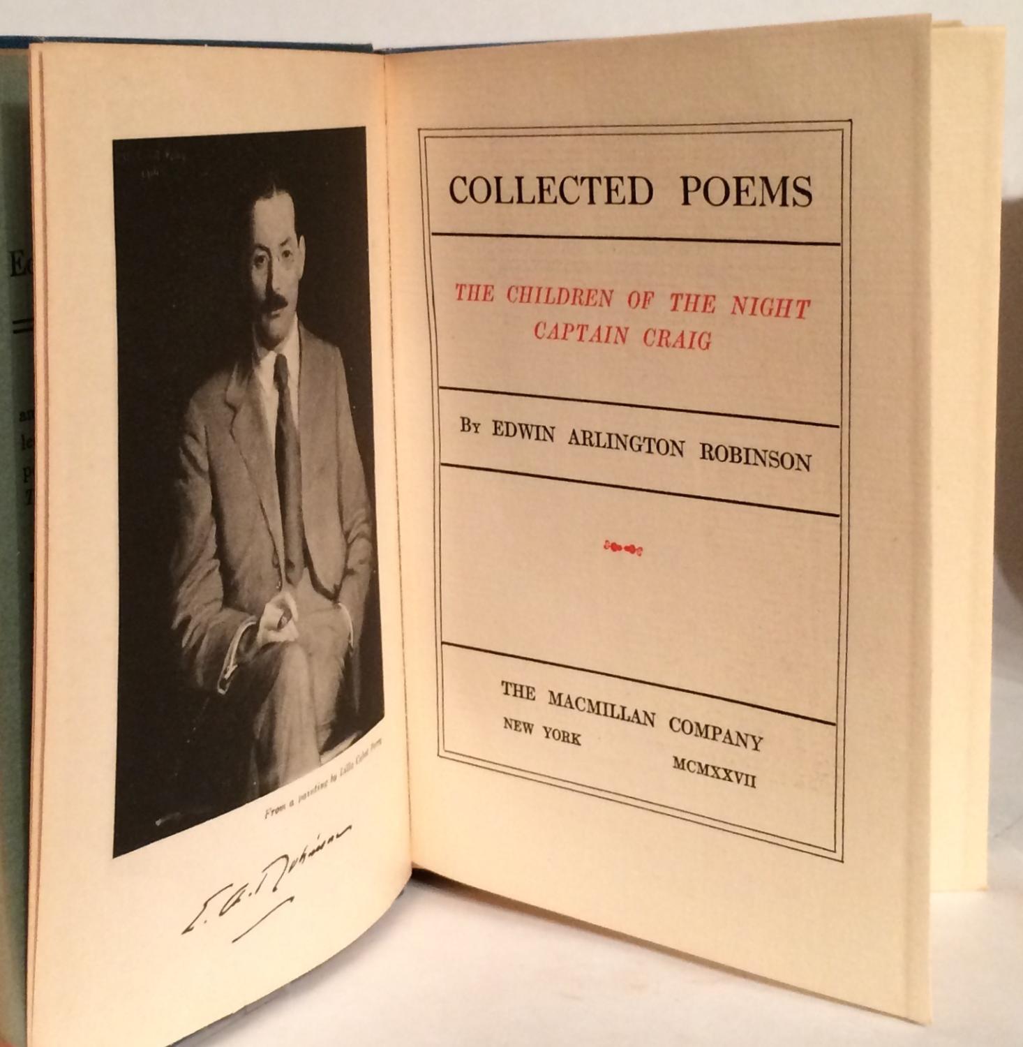 Collected Poems 5 Volumes By Robinson Edwin Arlington Near Fine