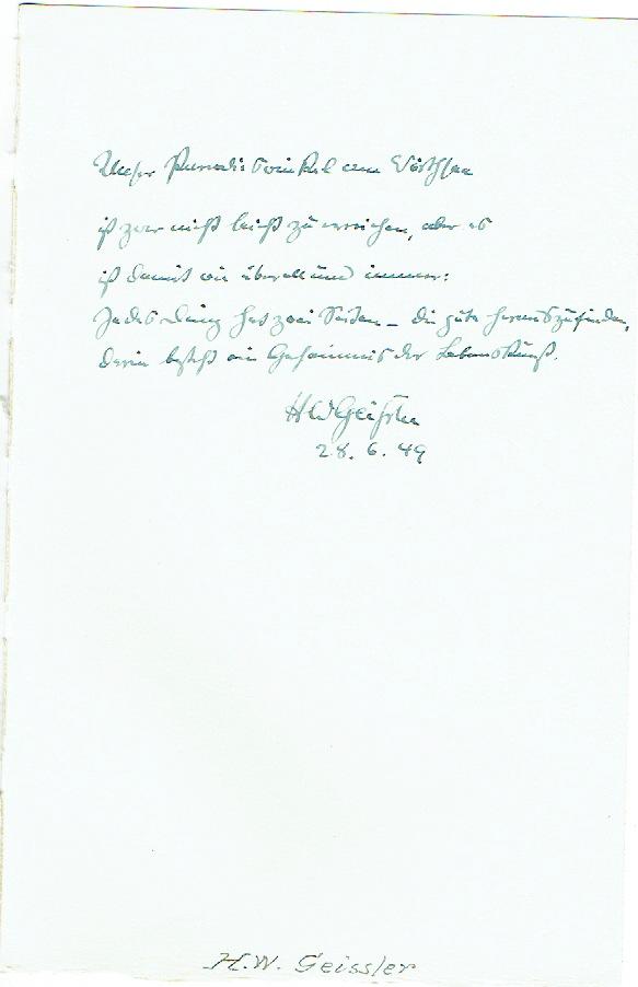 Eigenh. Gedichtmanuskript m. U. von Uhde-Bernays, Hermann, deutscher ...