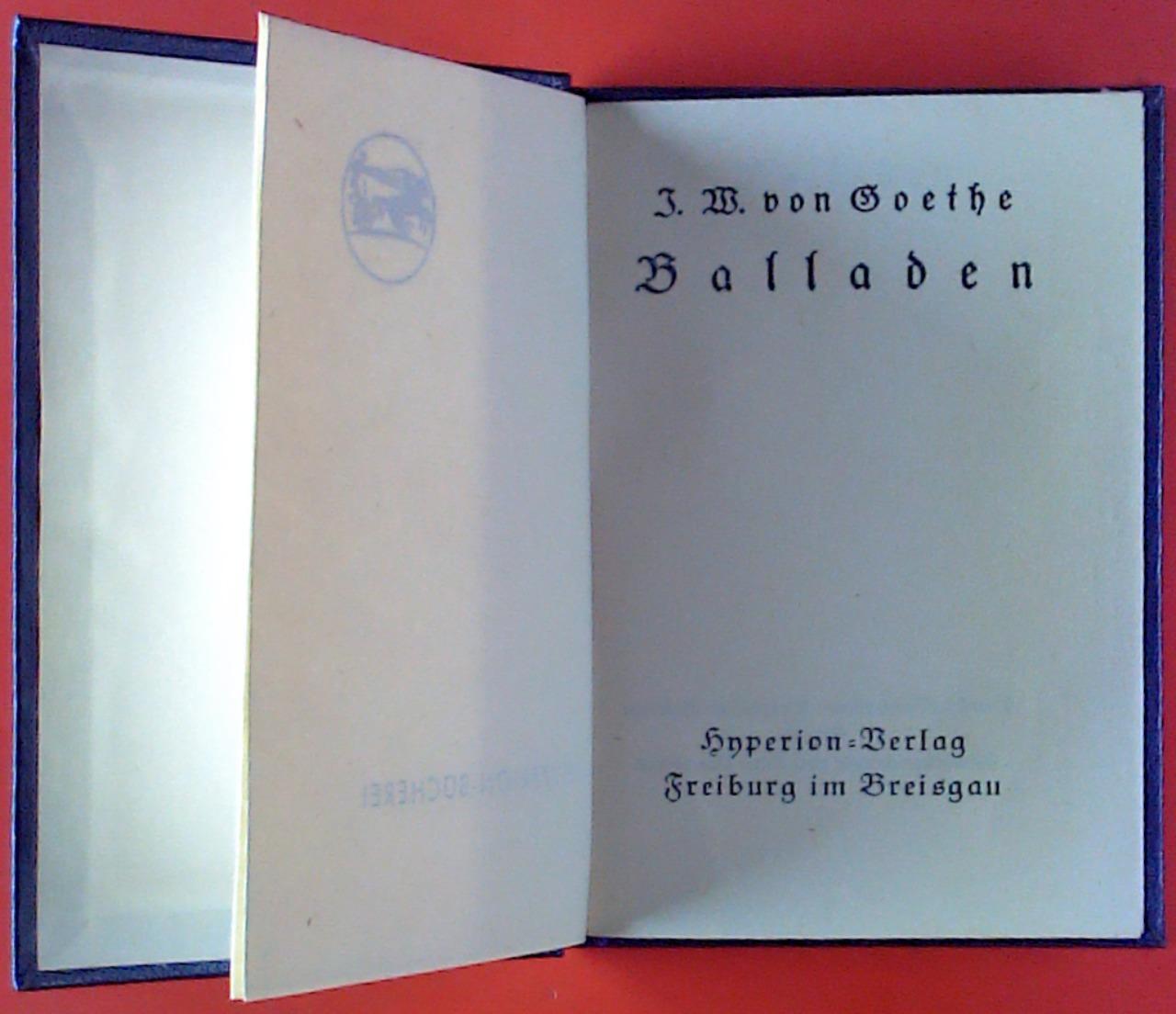 Balladen.: Very Good | biblion2