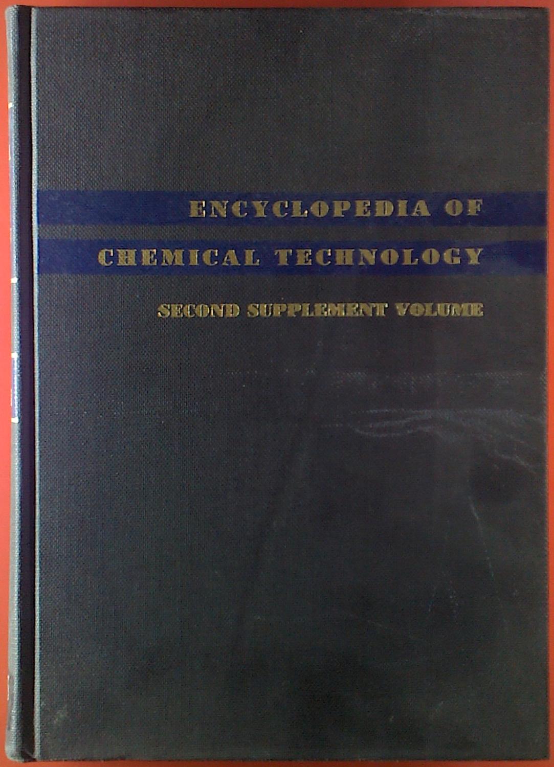 Encyclopedia Of Chemical Technology: Very Good | biblion2