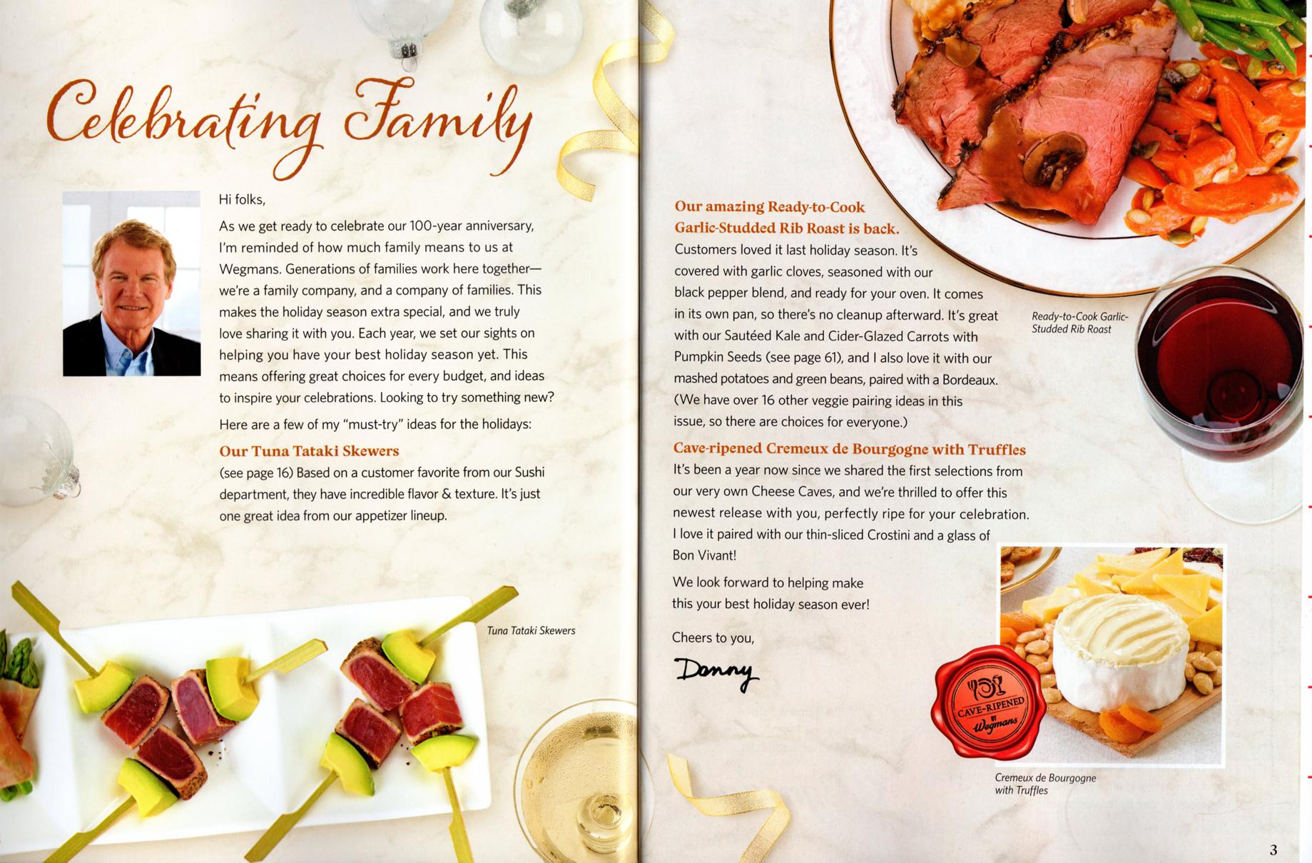 Wegmans MENU Magazine / Holiday, 2015 - Cuisine, Cookbook Recipes by ...