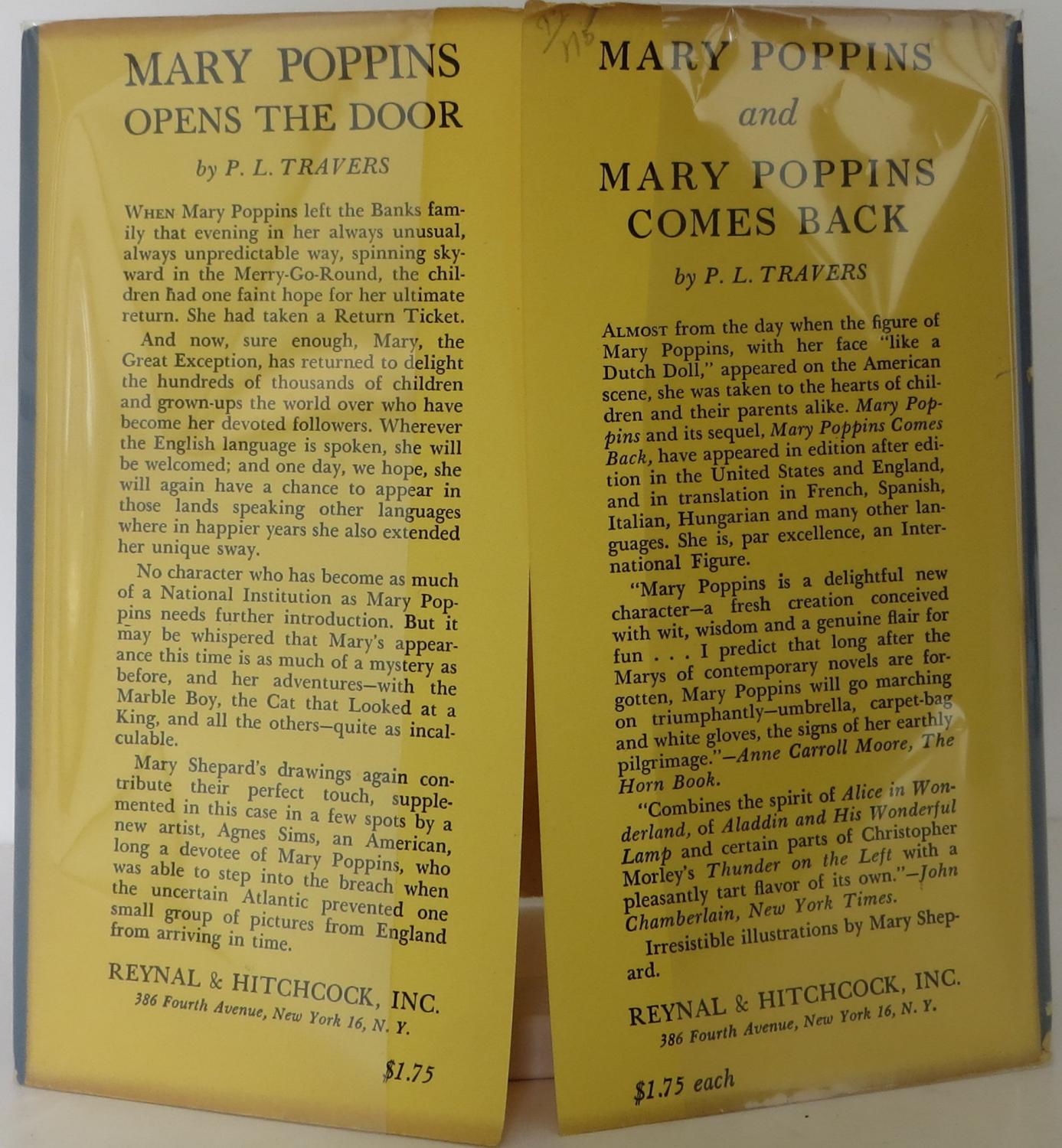 Mary Poppins Opens the Door by Travers, P. L.: Very Good Hardcover ...