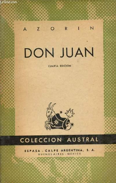 DON JUAN, COLECCIÓN AUSTRAL, N° 153 by AZORIN: bon Couverture souple ...