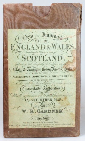 New and Improved Map of England and Wales, Including the Principal Part ...