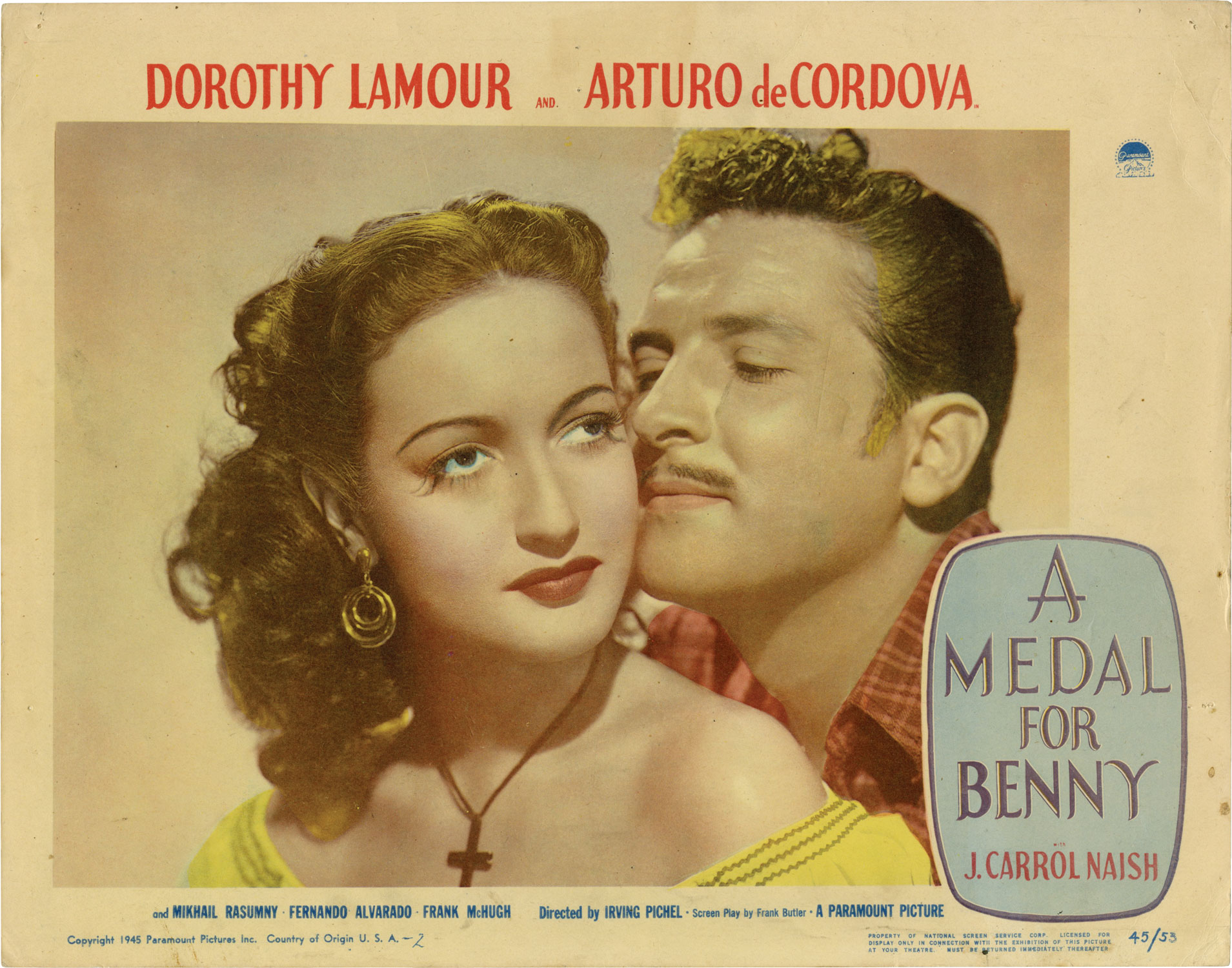 A Medal for Benny (Set of 8 lobby cards for the 1945 film) von John ...