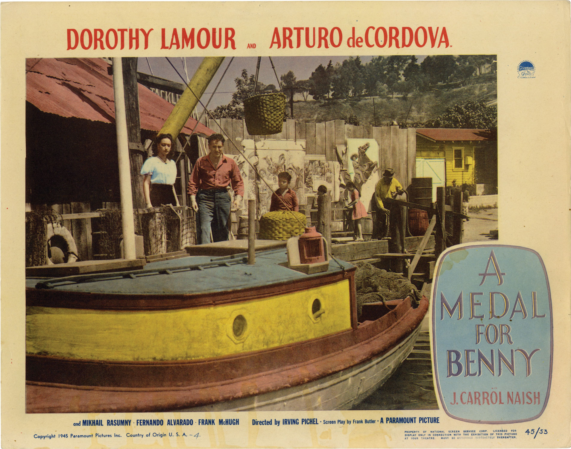 A Medal for Benny (Set of 8 lobby cards for the 1945 film) von John ...
