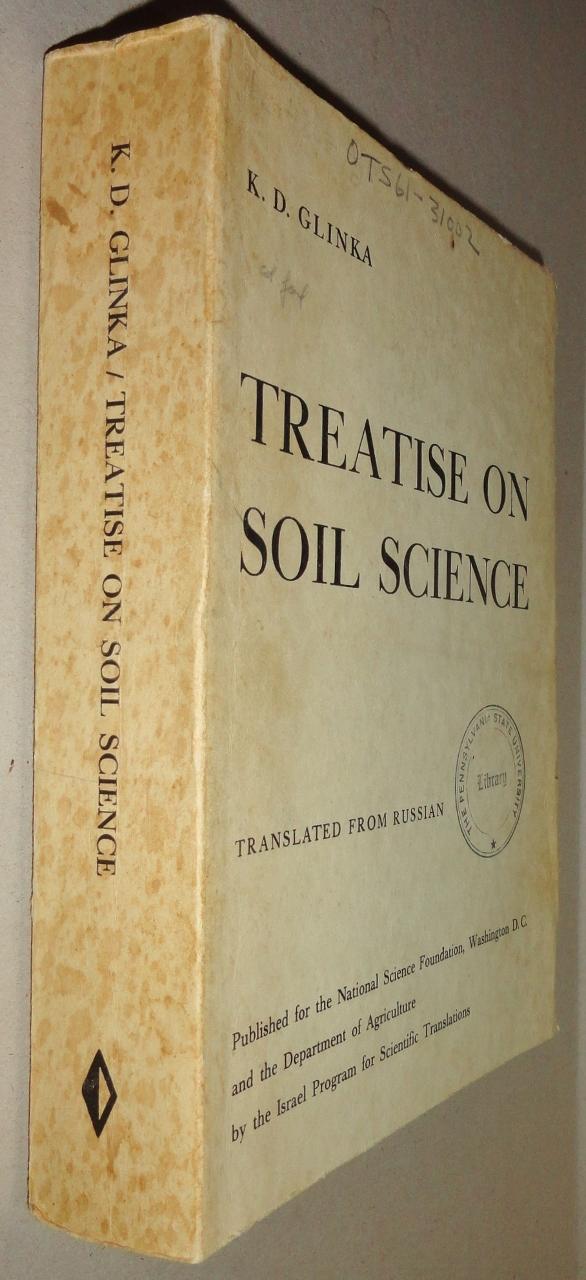 Treatise on Soil Science by Glinka, K. D. & A. Gourevitch (Trans ...