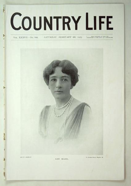 Original Issue of Country Life Magazine Dated February 6th 1915, with a ...