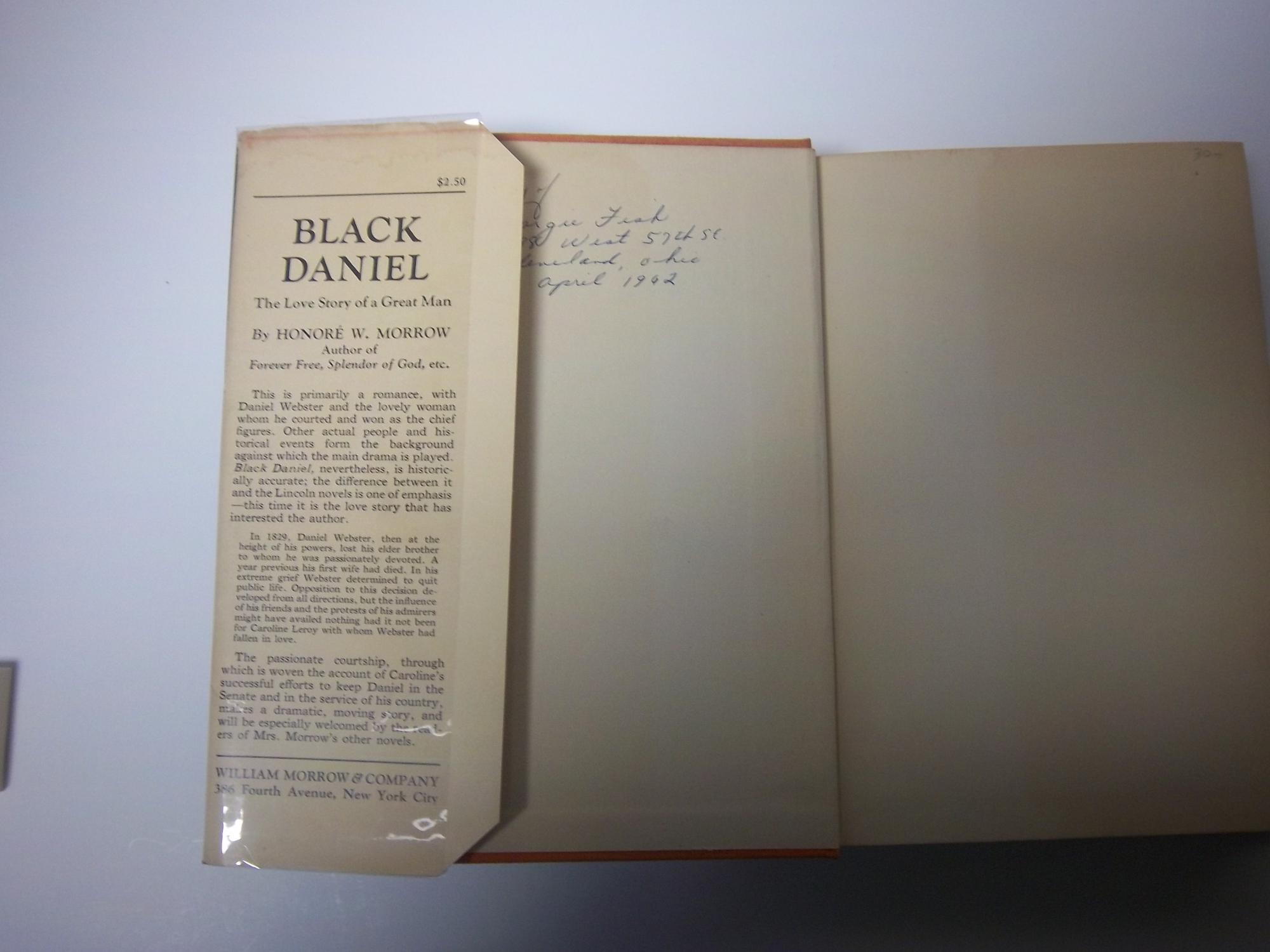 Black Daniel: The Love Story of a Great Man by Honore W. Morrow: Very ...