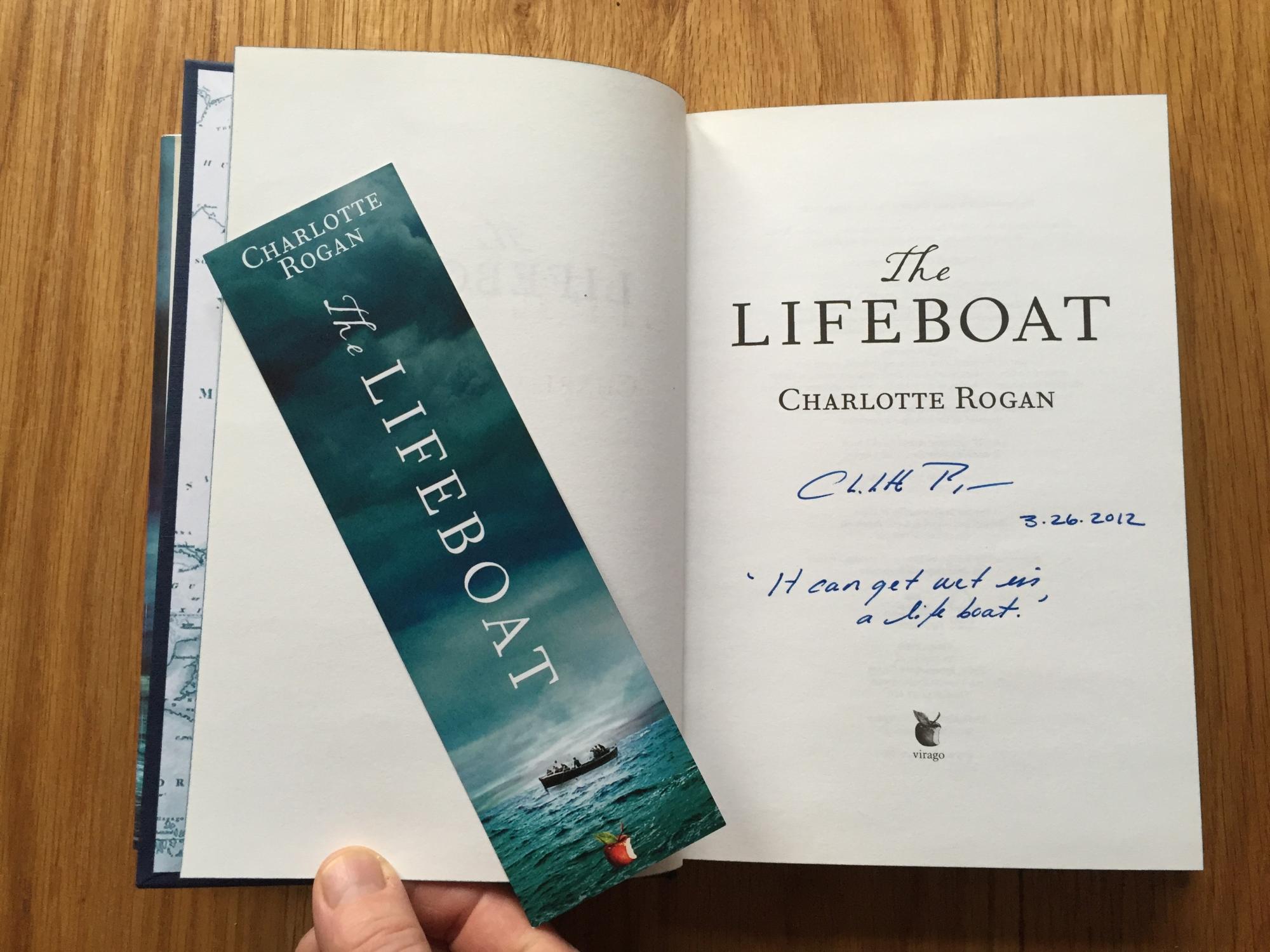 The Lifeboat by Rogan, Charlotte: As New Hardcover (2012) 1st Edition ...