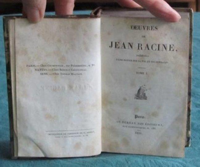 Oeuvres de Jean Racine. 2 volumes. by RACINE Jean: Bon Couverture ...