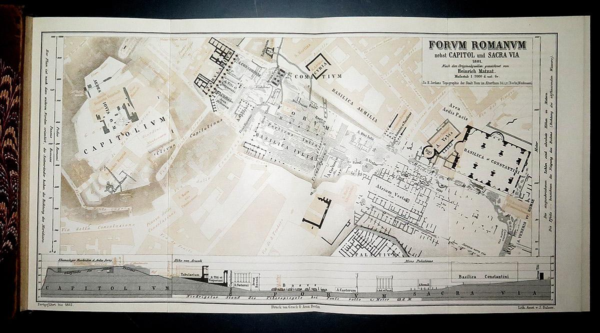 Topographie der Stadt Rom im Alterthum. Bd.1/I, Bd 1/II, Bd.1/III, Bd ...