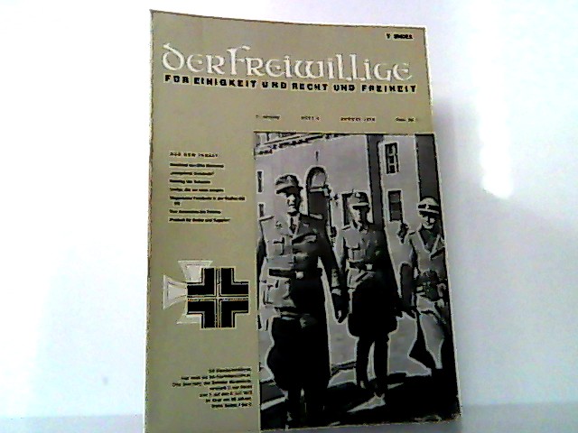 Der Freiwillige. 21 Jahrgang. Heft 8. August 1975. Für Einigkeit und ...