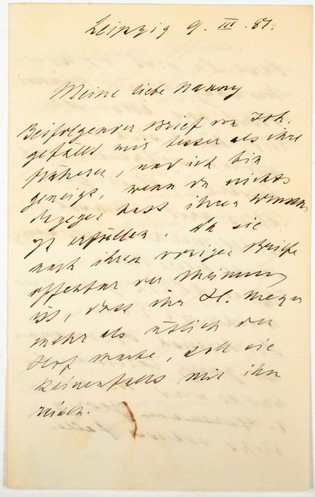 ALS - Eigenhändiger Brief mit Unterschrift "DEin C.Th.". by Thiersch ...