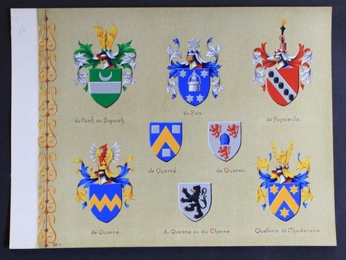 Puich Puis Puysieulx Querne Quarre Quesne Blason Wappen Heraldik: Kunst ...