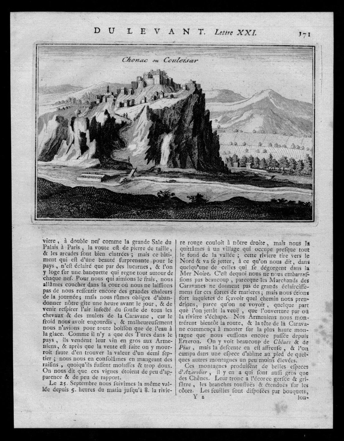 "Chonac ou Couleisar" - Koyulhisar Sivas Turkey Türkei map Karte von ...