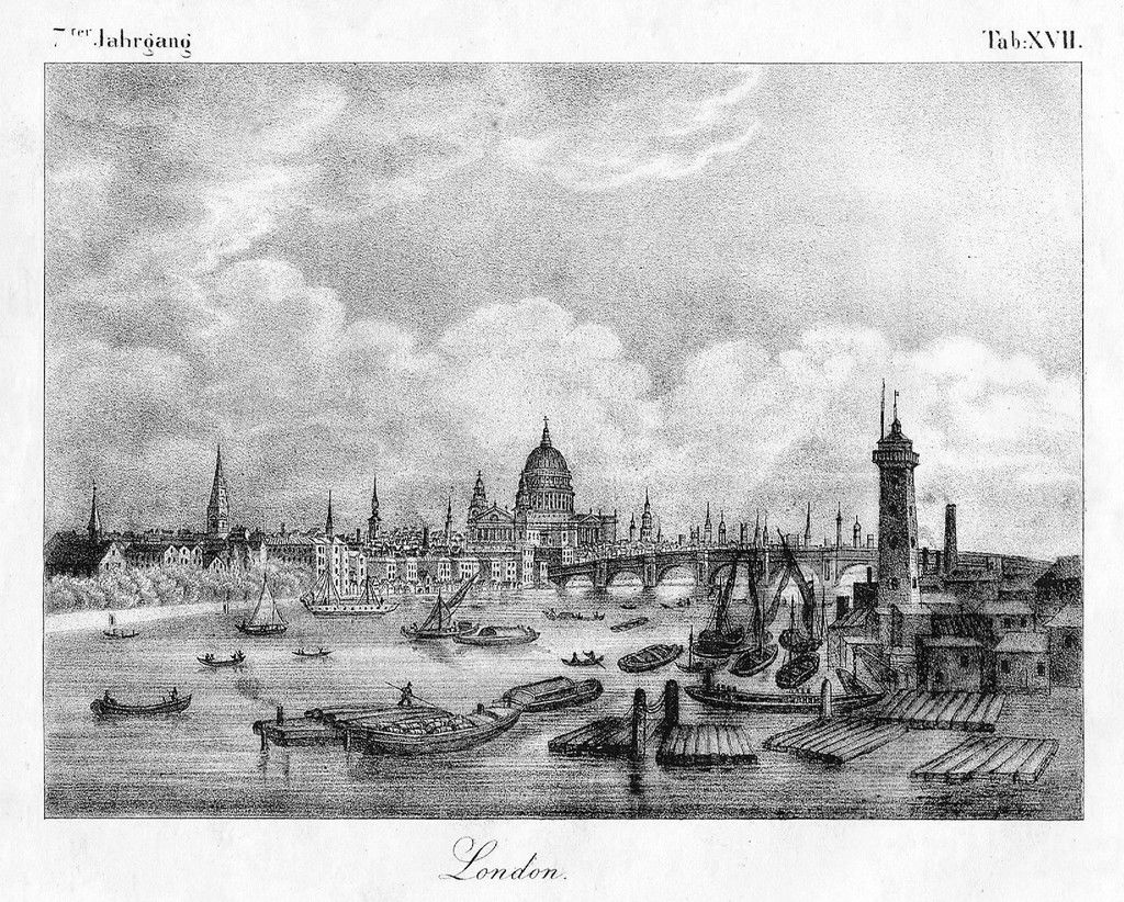 London view Lithograph Lithographie: (1830) Art / Print / Poster ...