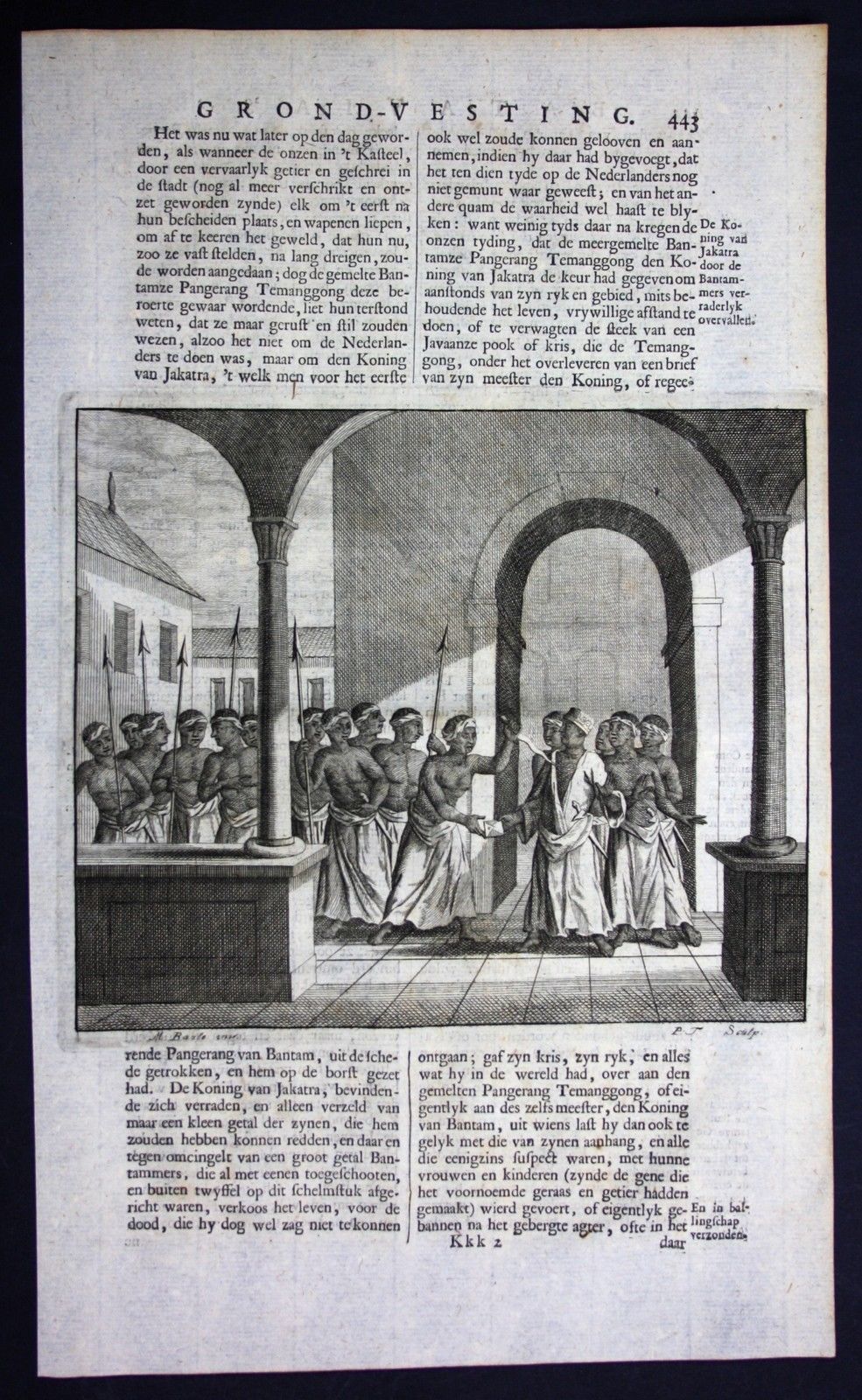 - Batavia Jakarta Java Indonesia murder king Valentijn engraving: (1726 ...